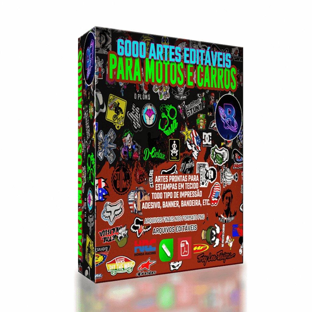 6000 artes para Stickers e cartelas de adesivos - Rocket Ultrapack