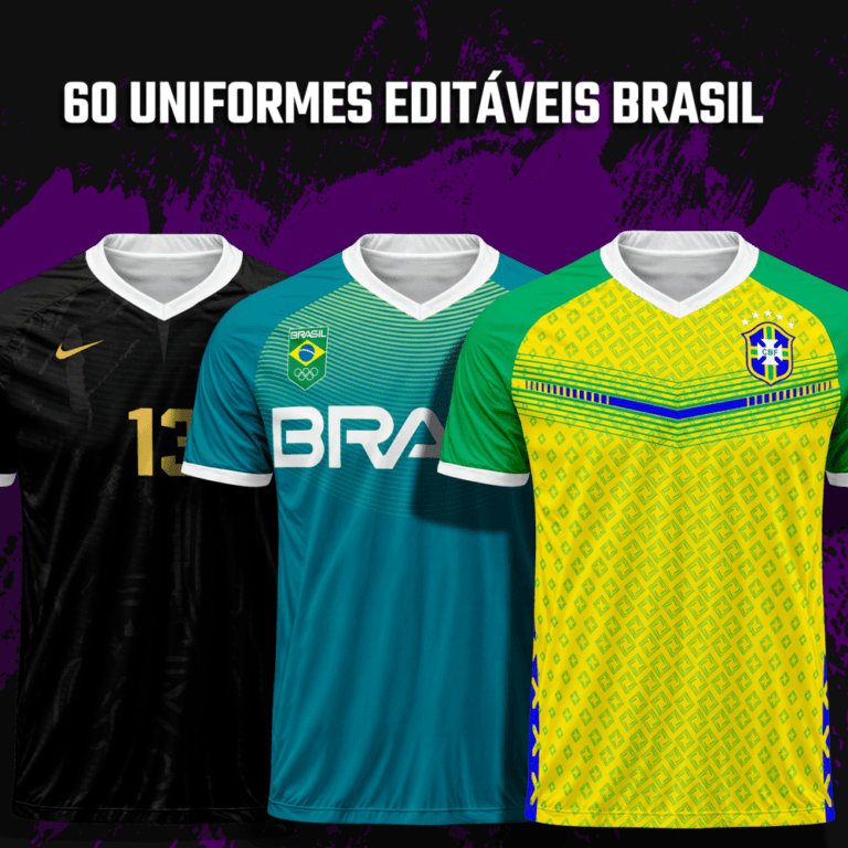 60 Uniformes editáveis Brasil - Rocket Ultrapack