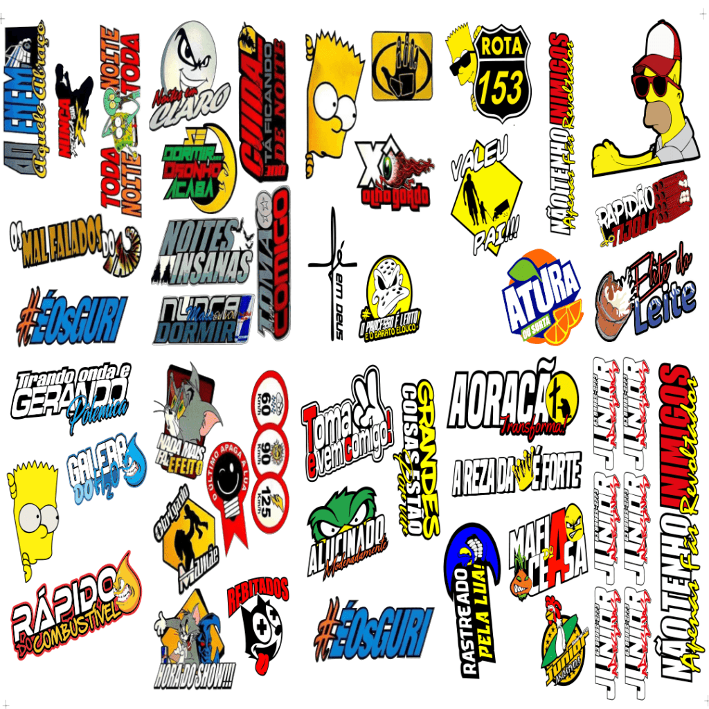 6000 artes para Stickers e cartelas de adesivos - Rocket Ultrapack