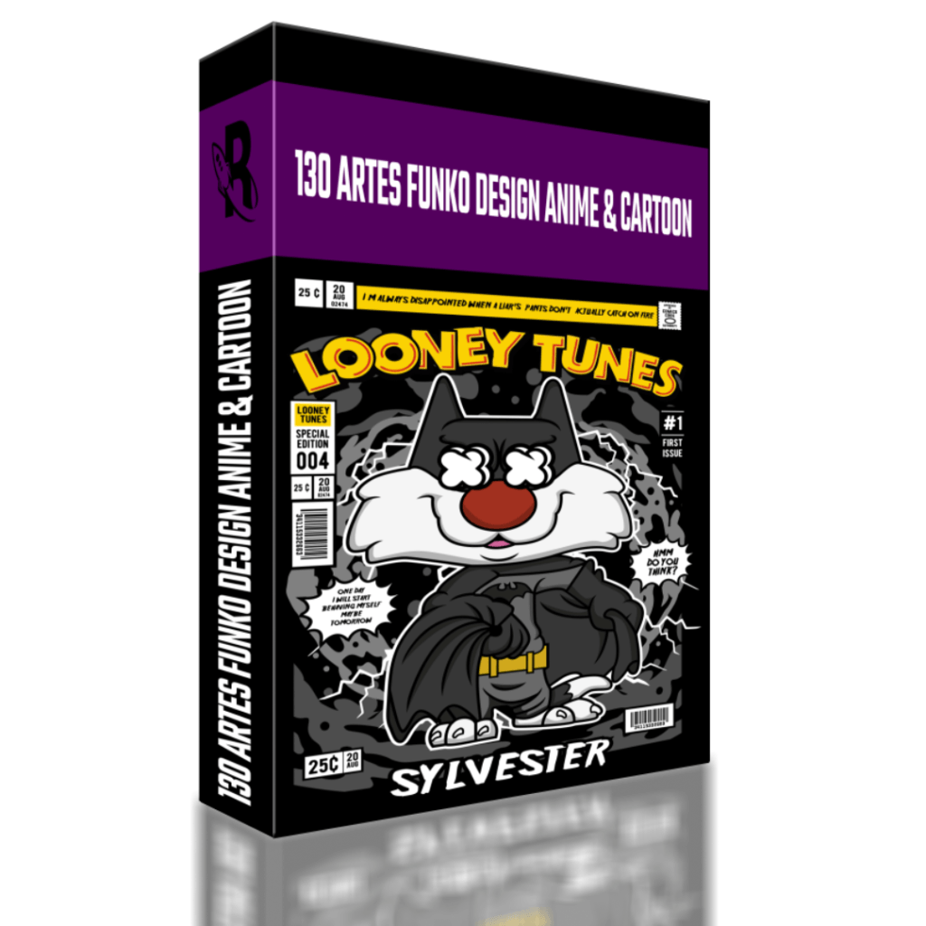 Pack Artes Digitais – 130 Artes Funko Design Anime & Cartoon
